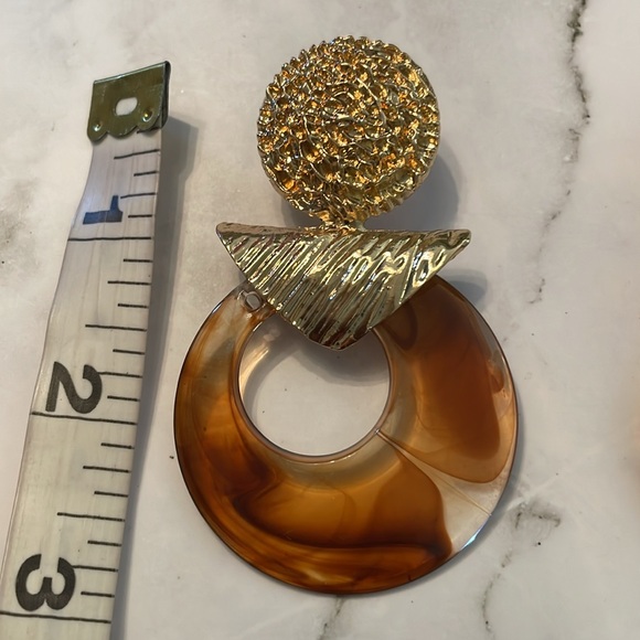 Zara | Jewelry | Zara Amber Hoops | Poshmark